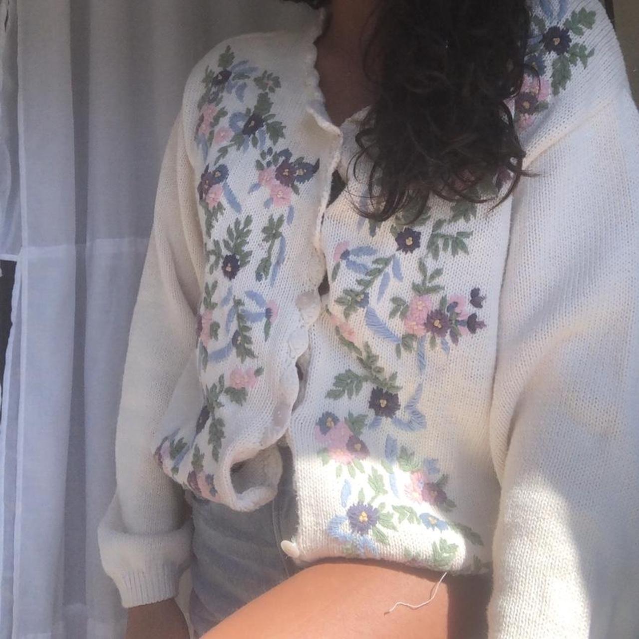 Adorable CottageCore Sweater No size on tag but I'm... - Depop