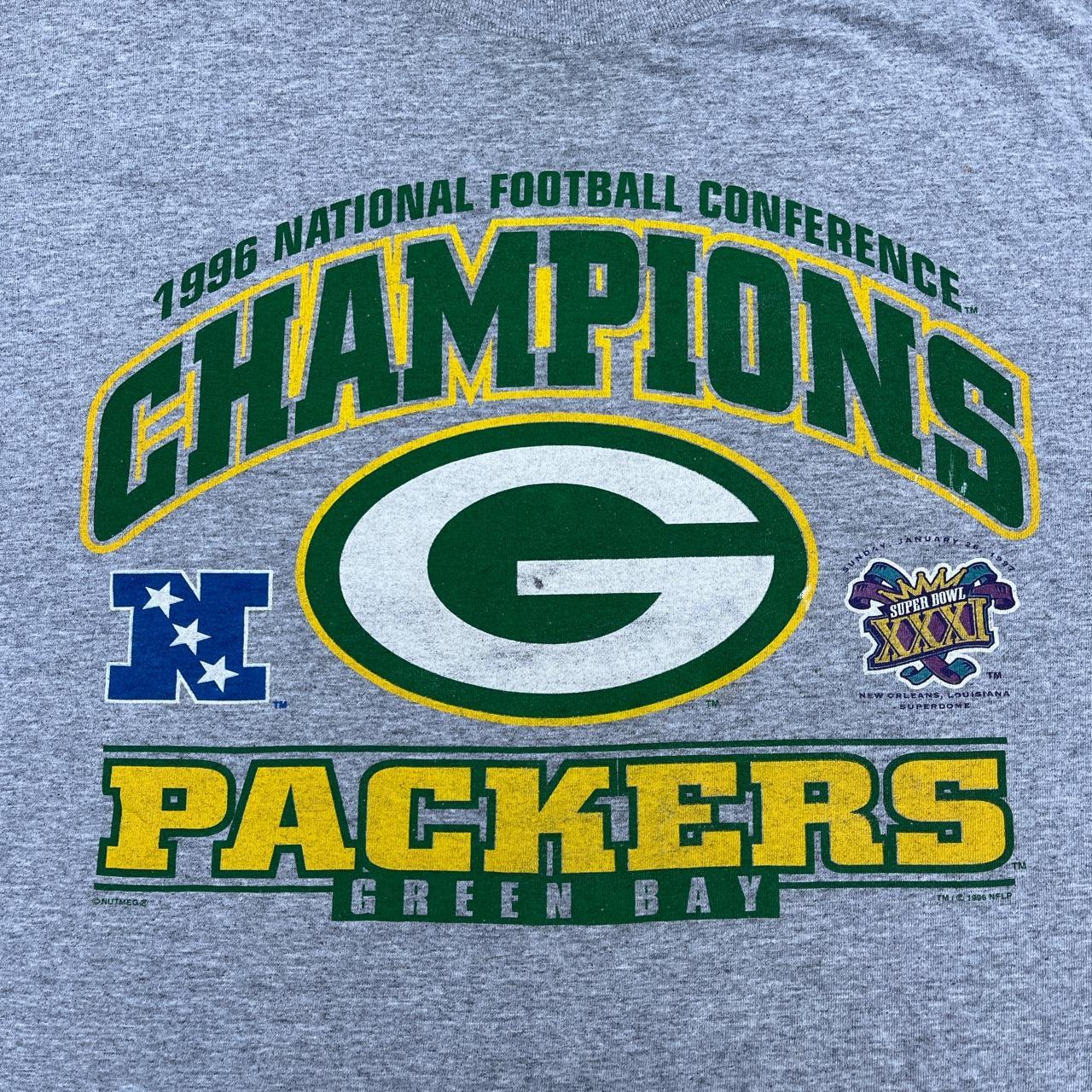 1996 Green Bay packers champions t shirt. - in... - Depop