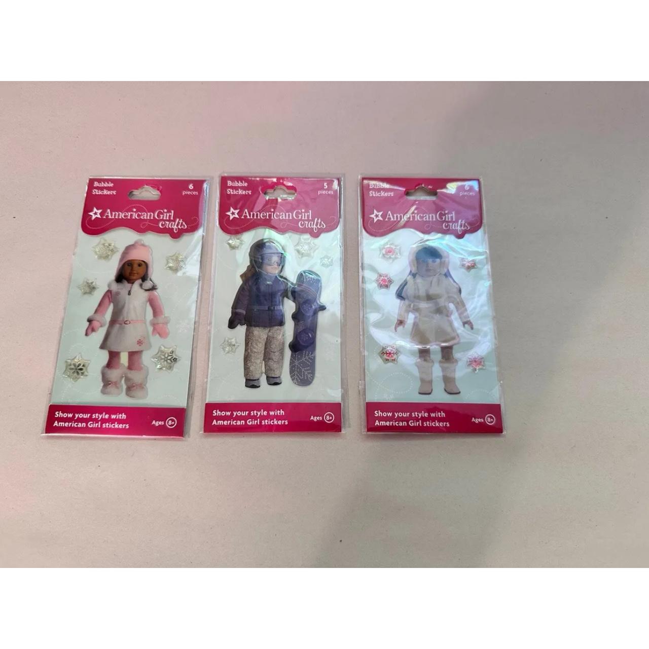 American Girl Puffy Stickers - Set of 3 - Depop