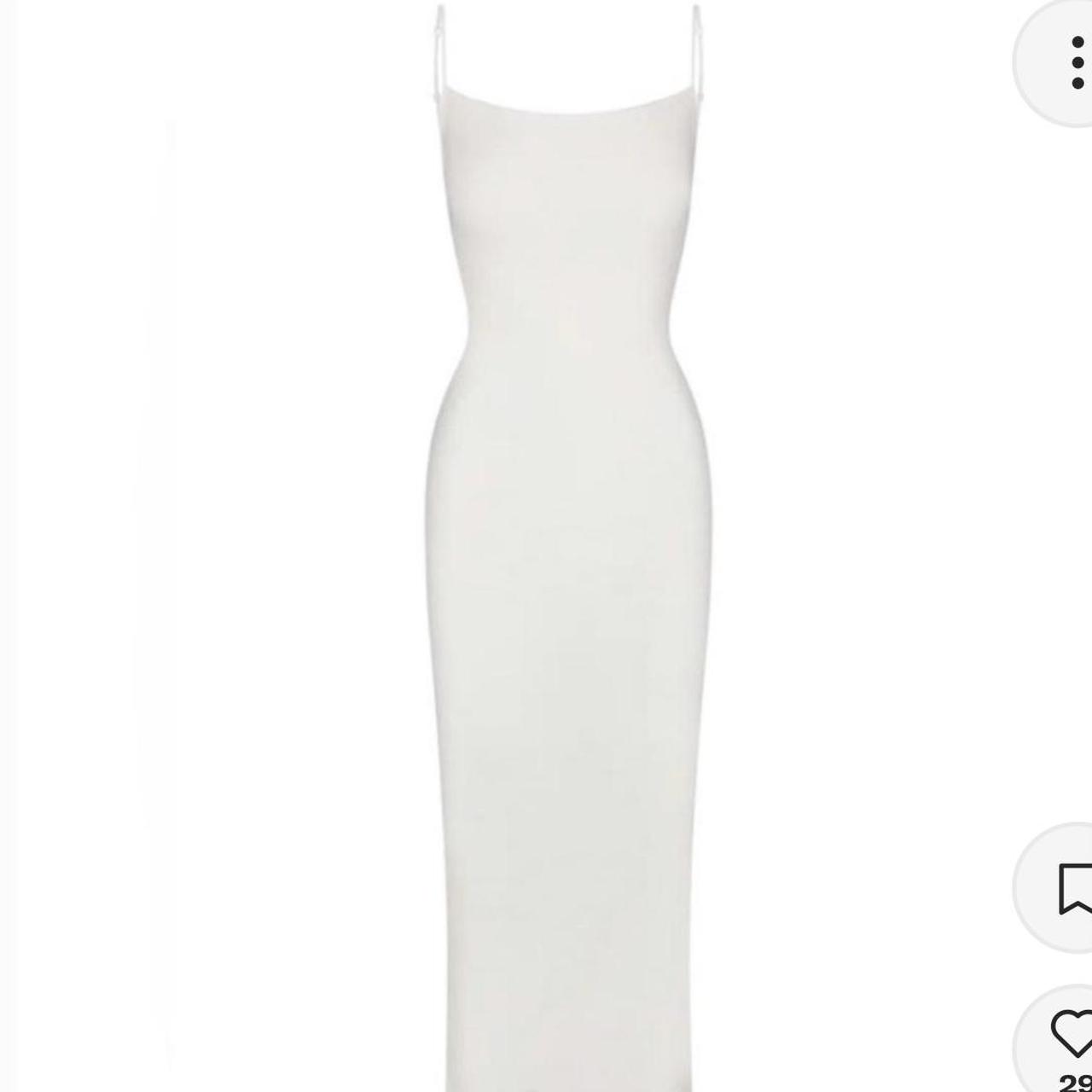 Skims soft lounge backless white dress. Brand new... - Depop