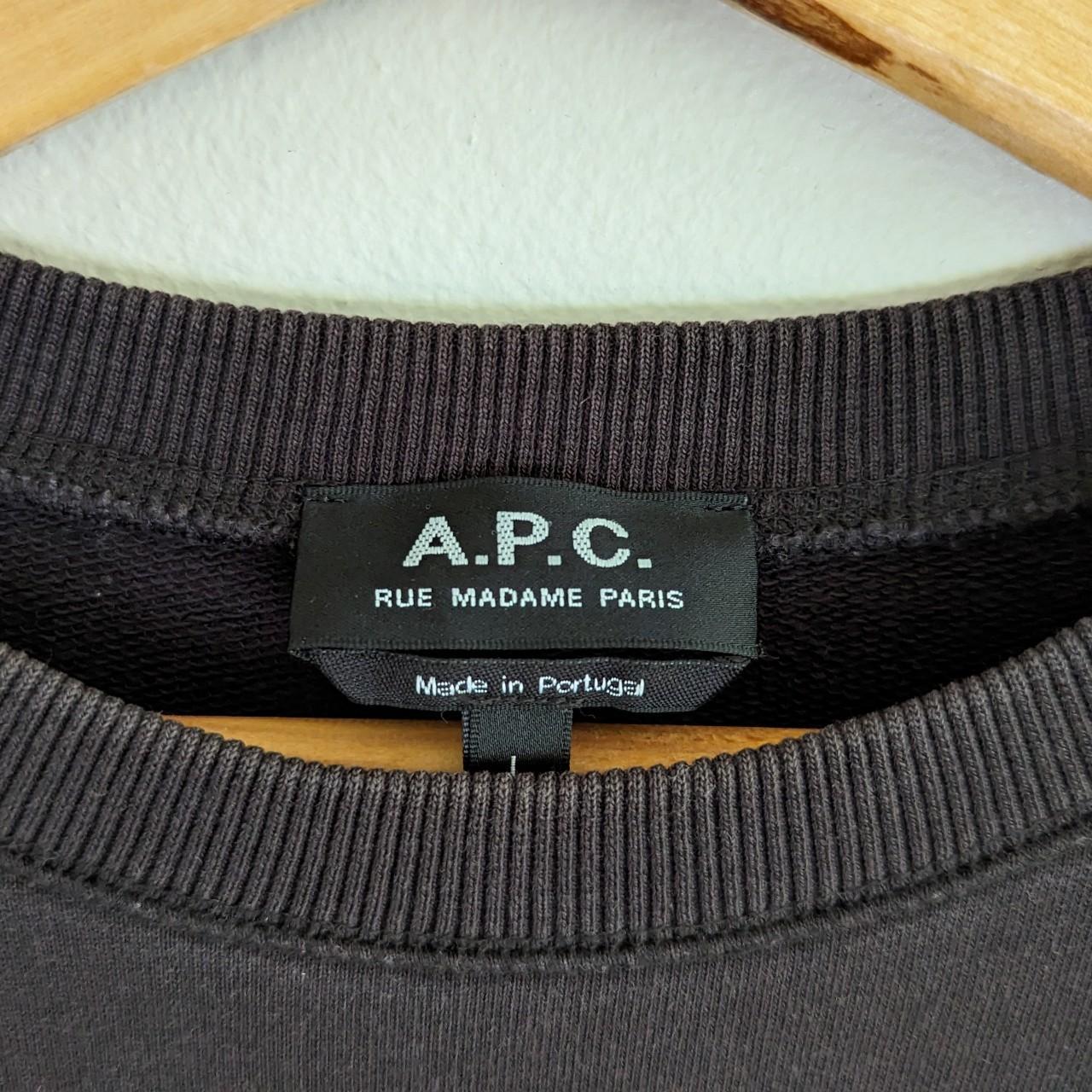 APC Logo patch sweatshirt - Charcoal Size L (fits... - Depop
