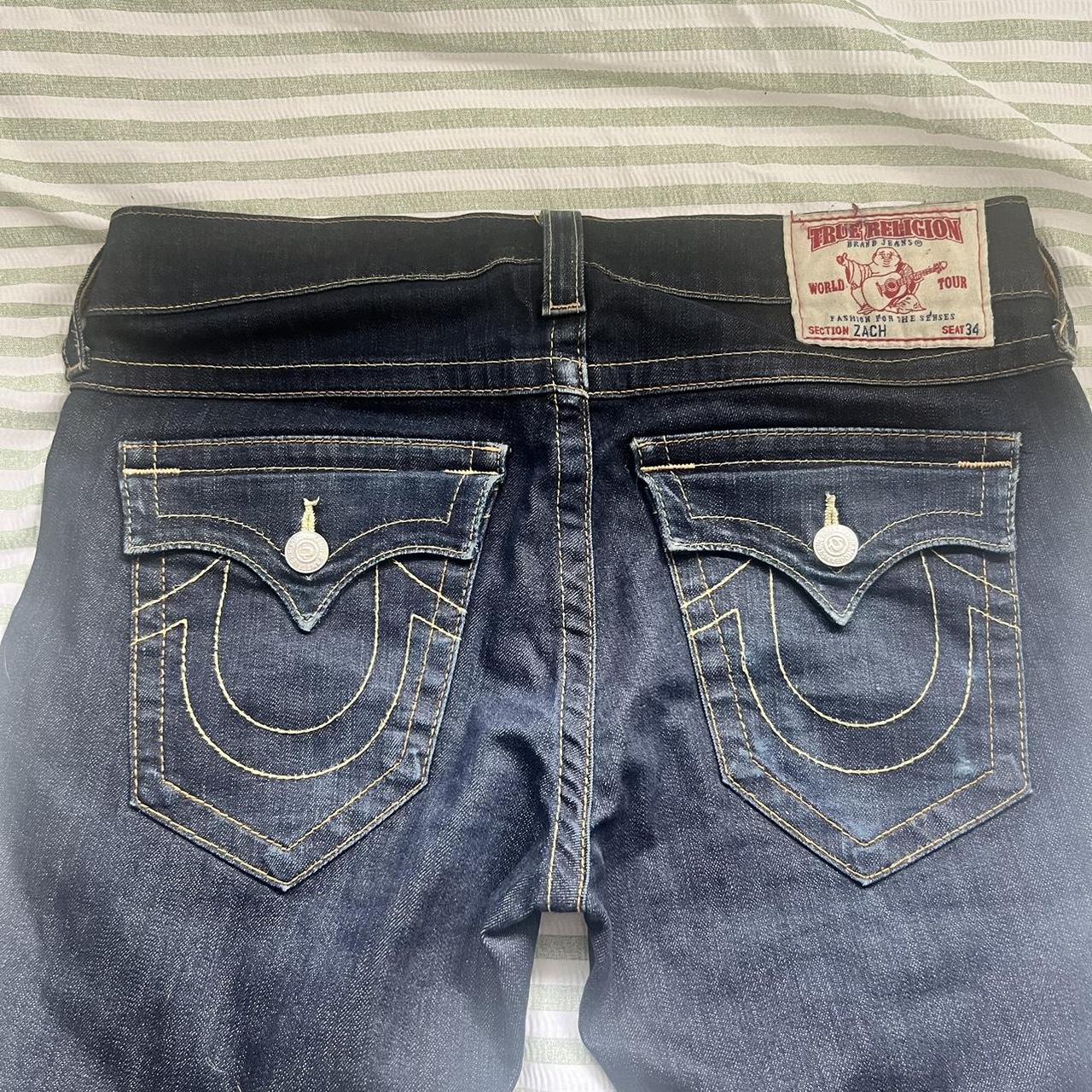 W32L34 dark, classic stitch trueys really nice... - Depop