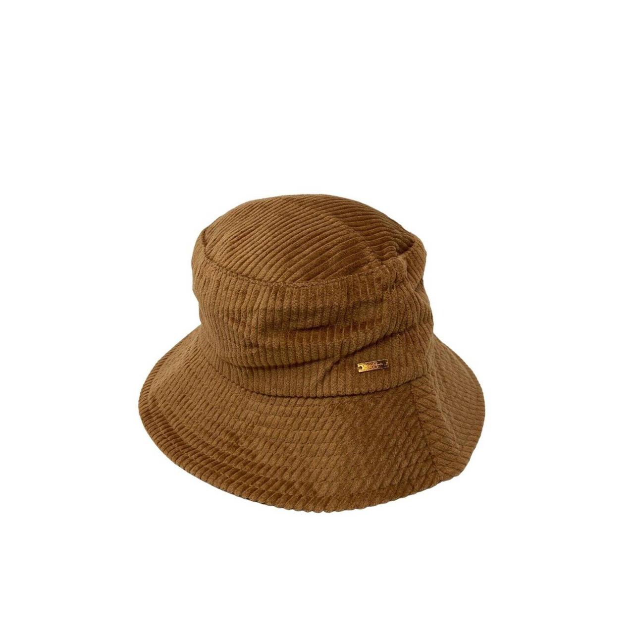 Jessica Simpson Brown Corduroy Bucket Hat One... - Depop