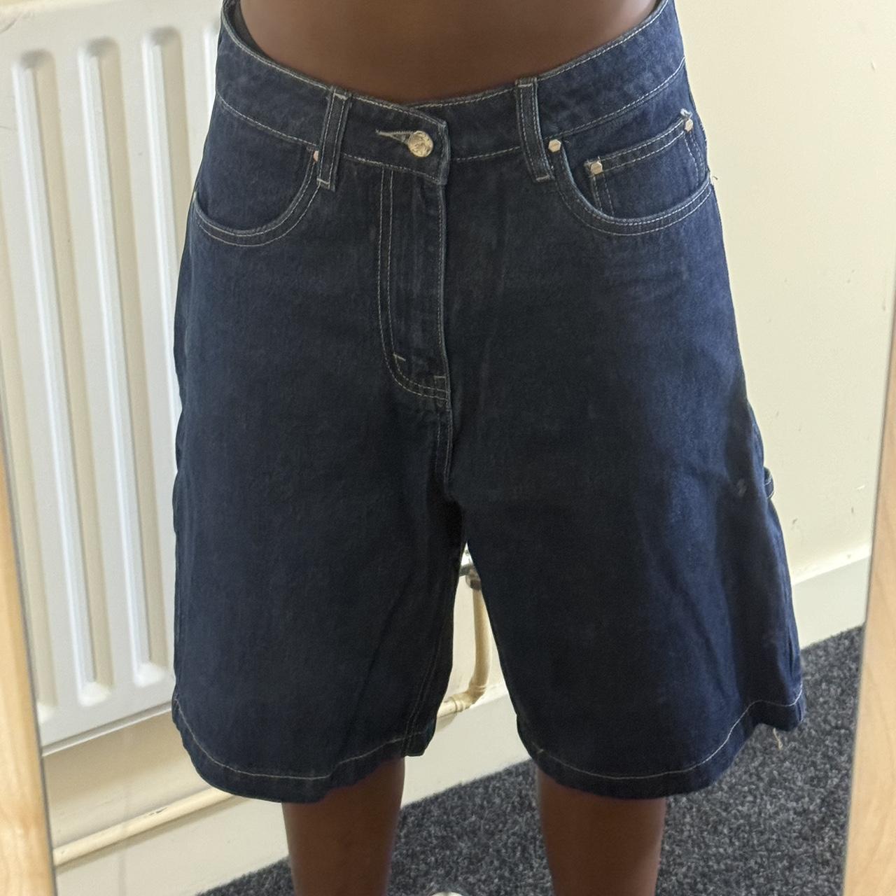 Denim Jorts Unisex - Depop