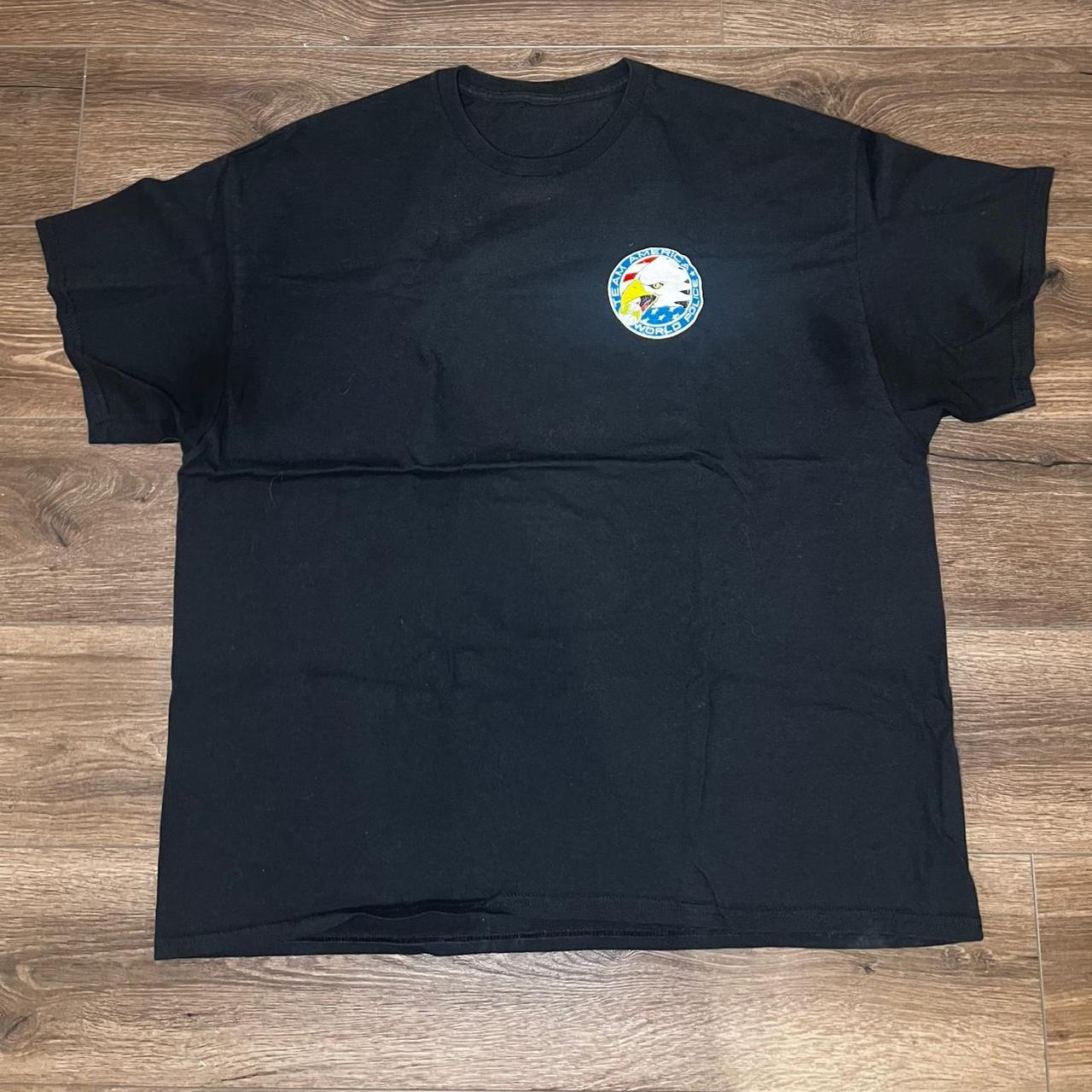 Y2K Black Team America World Police Tee With sick... | Depop