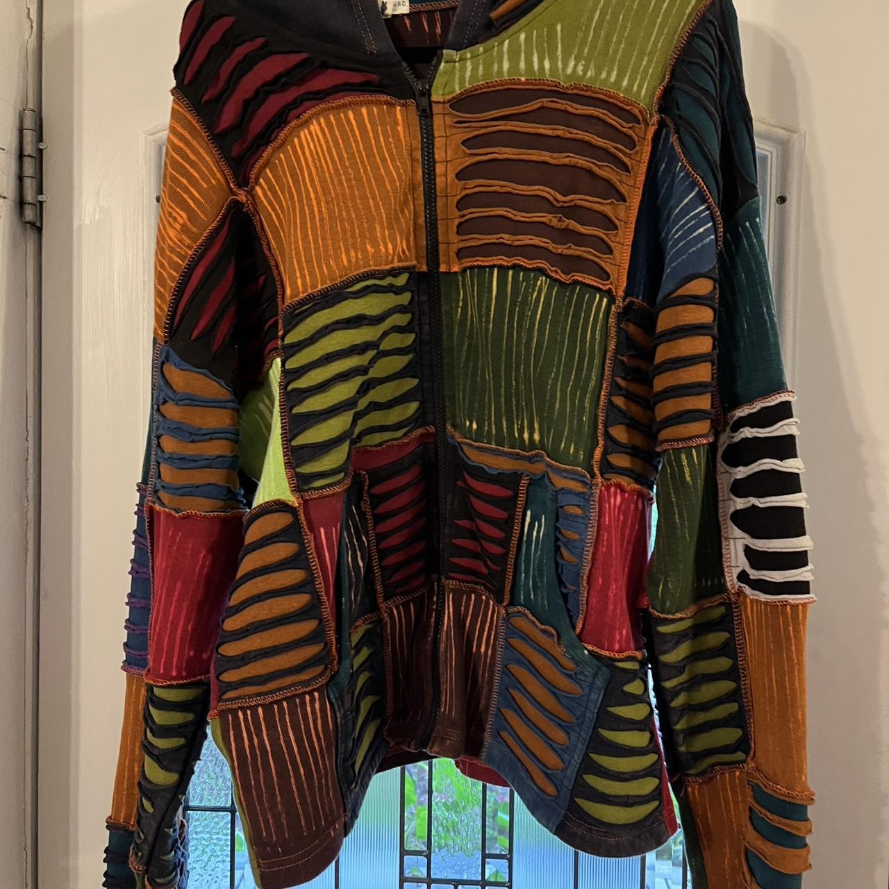 Earthbound Trading Company multi-coloured patchwork... | Depop