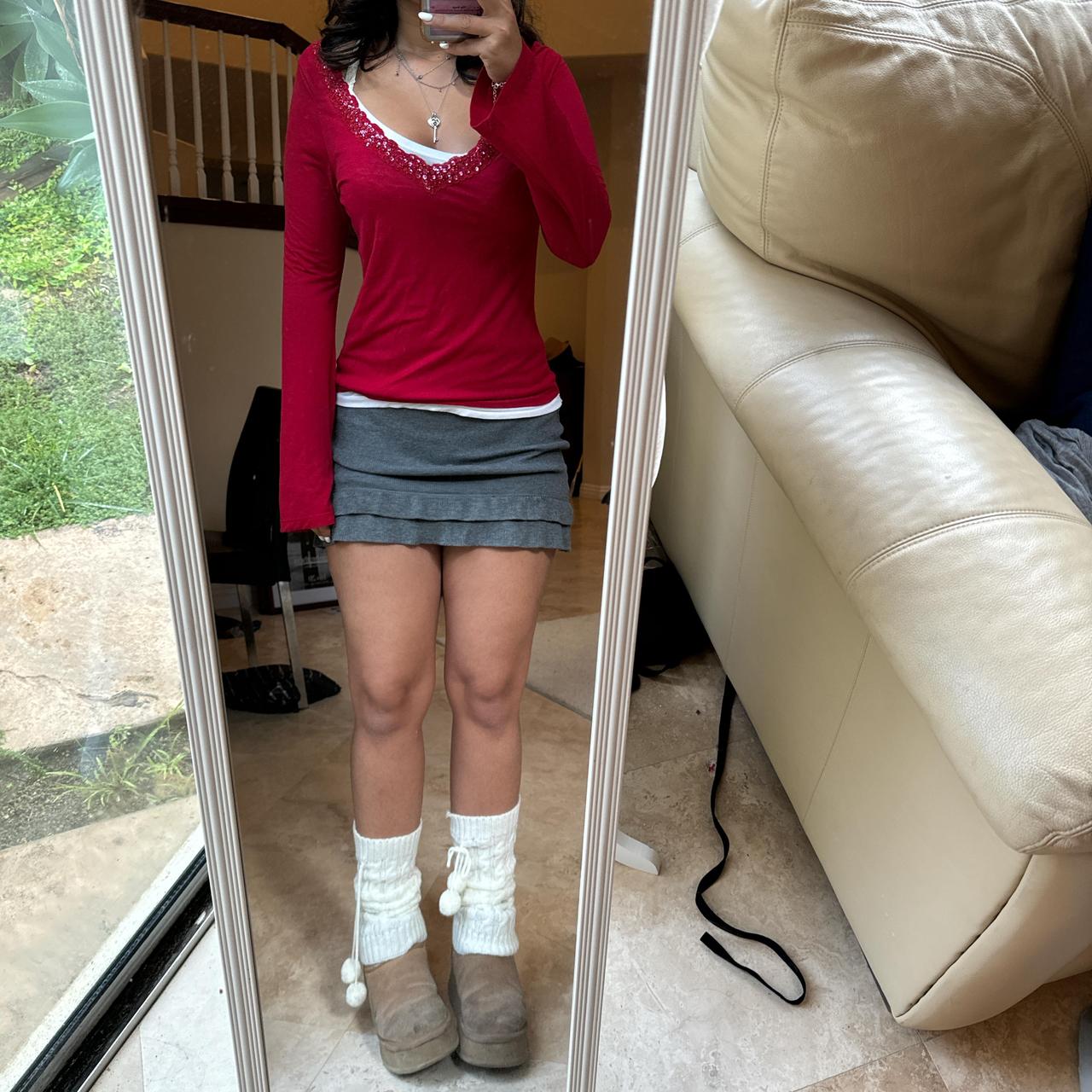 Y2K layered long sleeve This is so cute im obsessed... - Depop