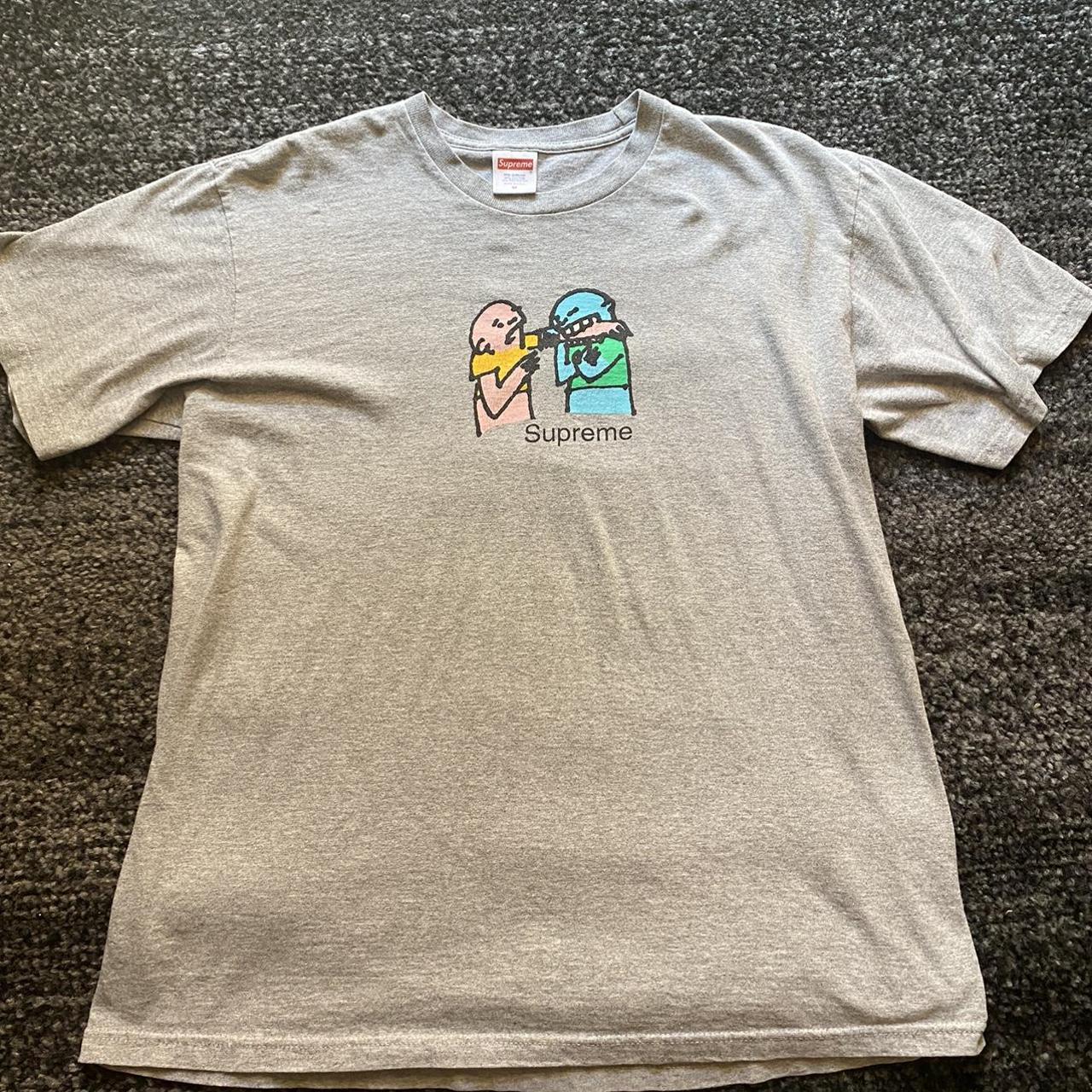 Supreme Men's Grey T-shirt | Depop