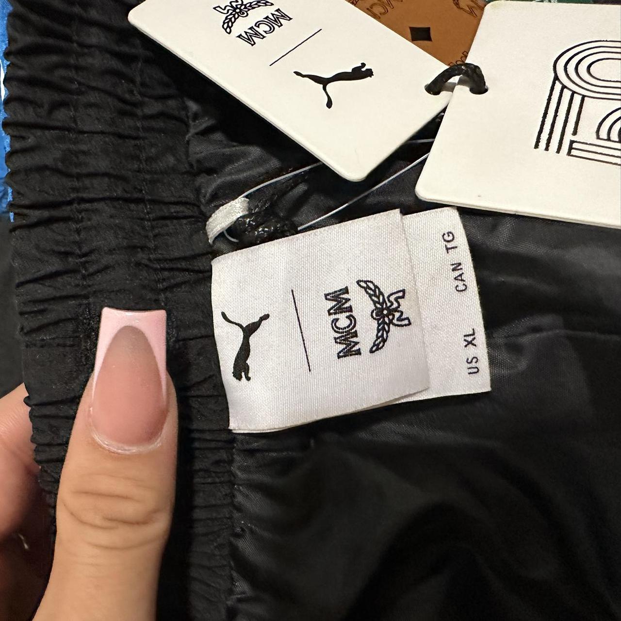 Beautiful Red and Blue MCM X PUMA joggers Size... - Depop