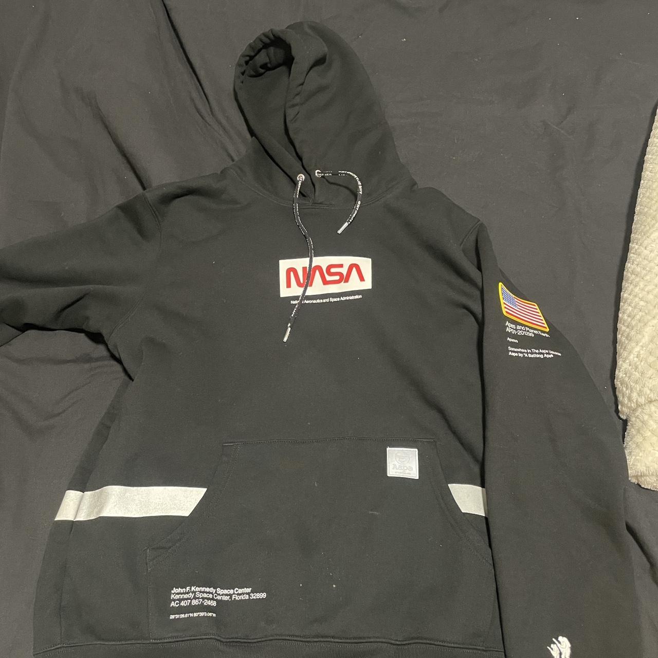 Aape NASA hoodie Size XL, feels like size M when I... - Depop