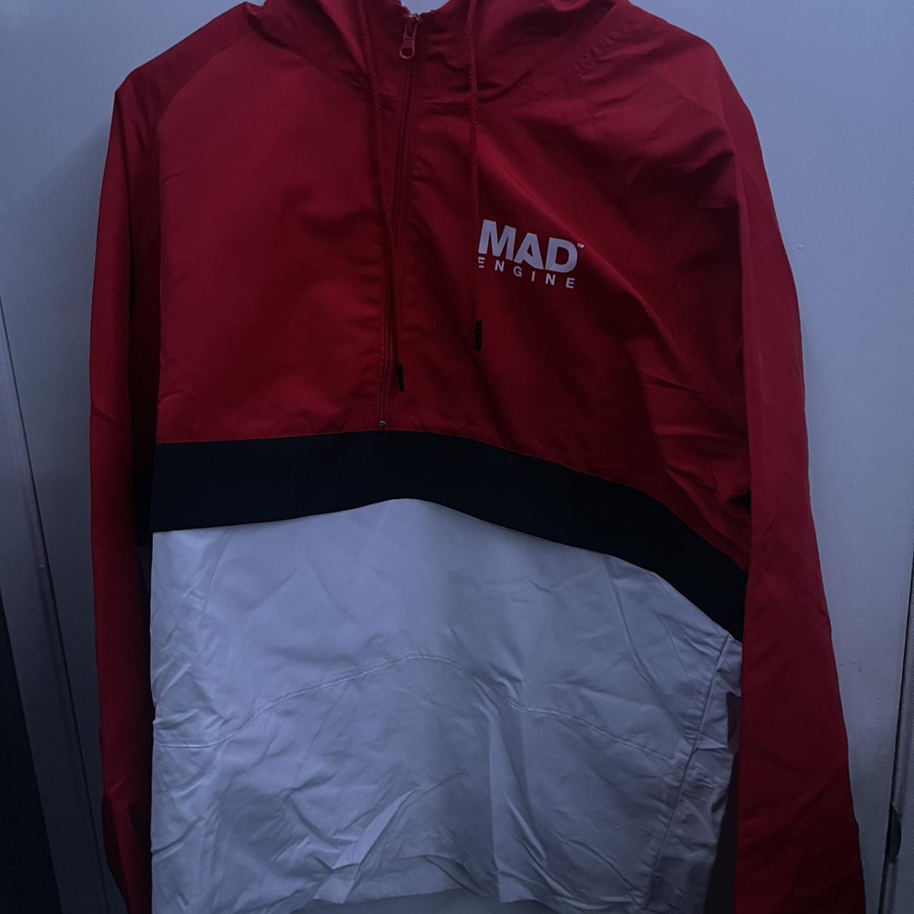 Mad Engine wind breaker 💨 w a little kangaroo zipper... - Depop