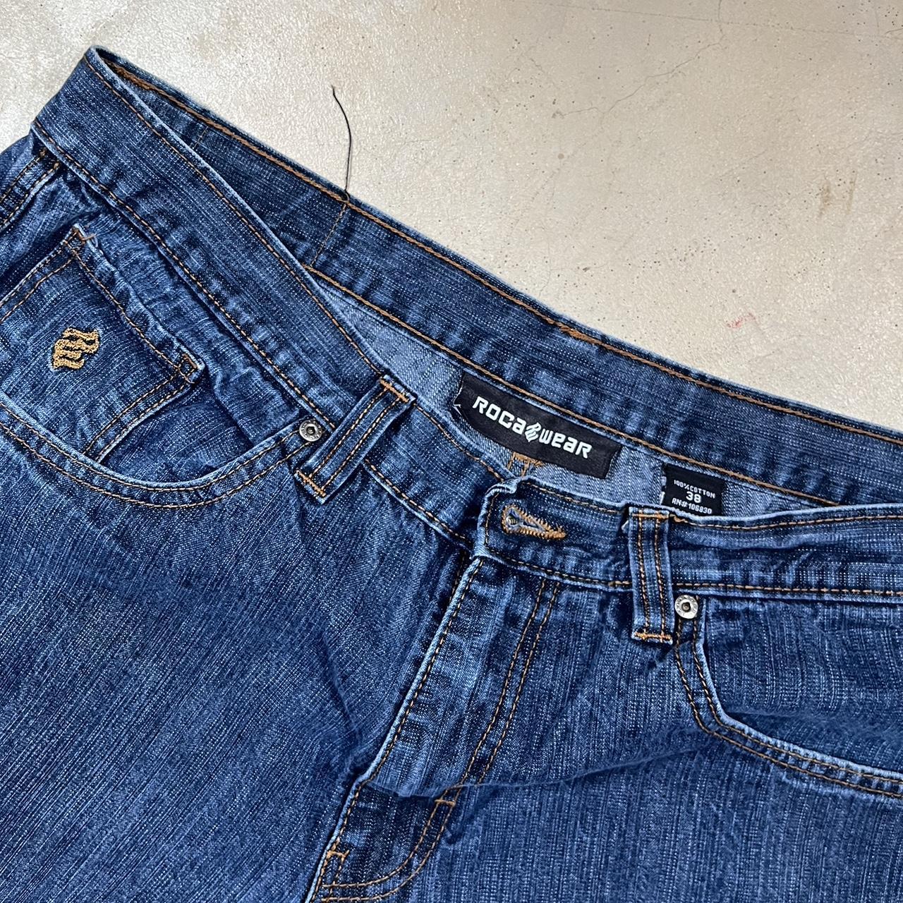 Y2K Rocawear Double-R jeans! Light distressing... - Depop