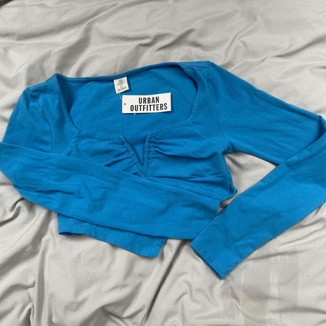 Urban outfitters long sleeve blue top Perfect for... - Depop