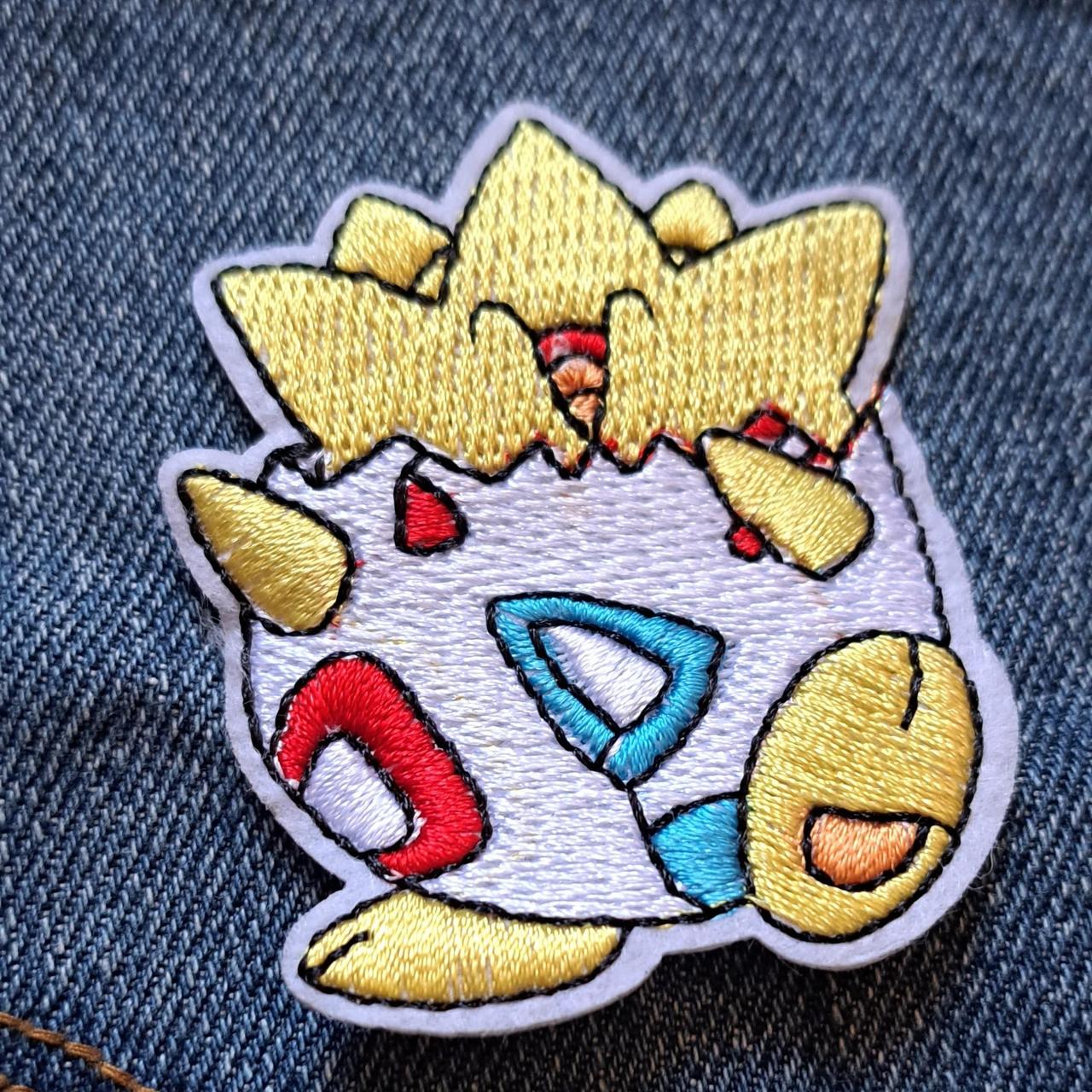 Pokemon Togepi Iron on Patch / sew on Embroidered... - Depop