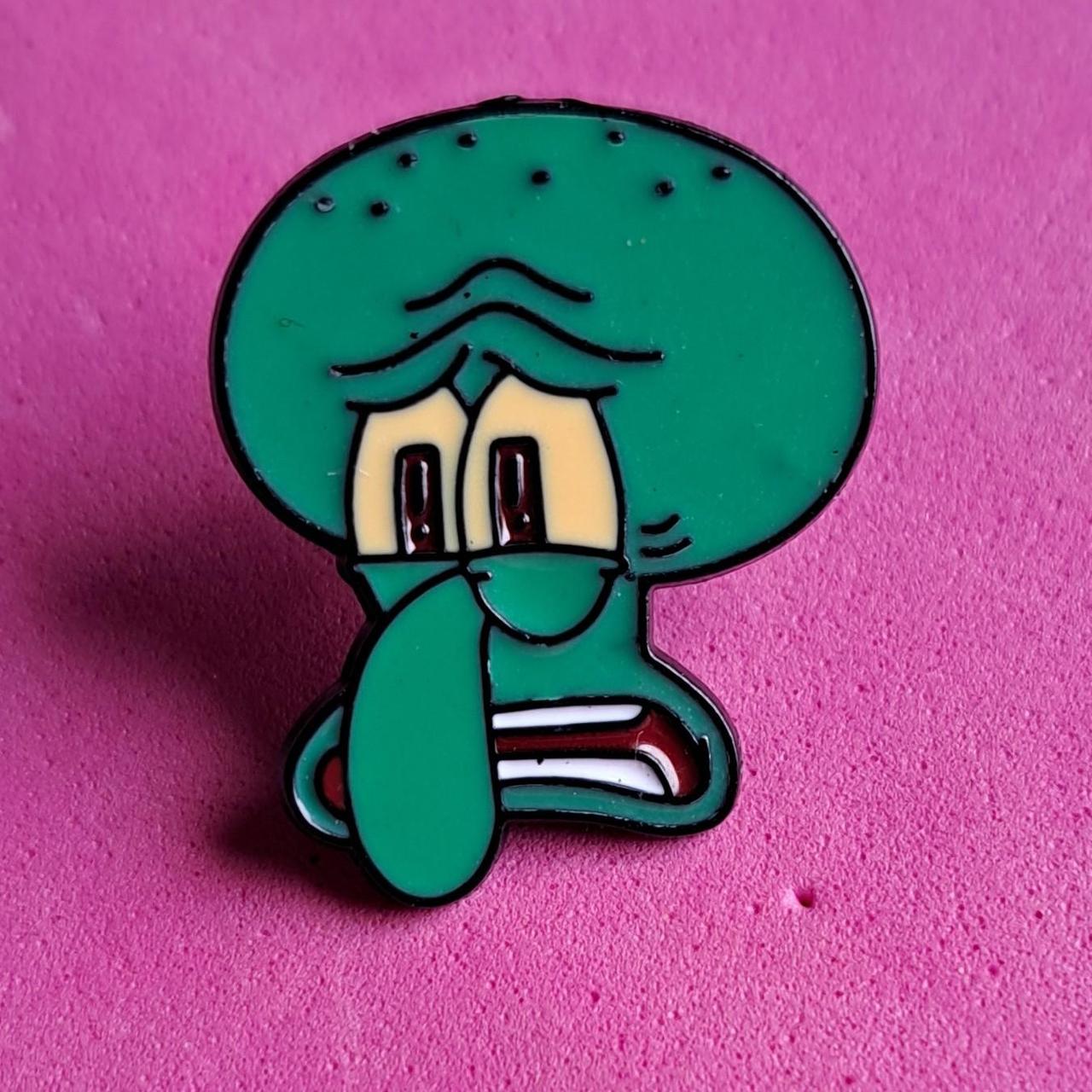 Squidward Enamel Pin Badge Spongebob... - Depop