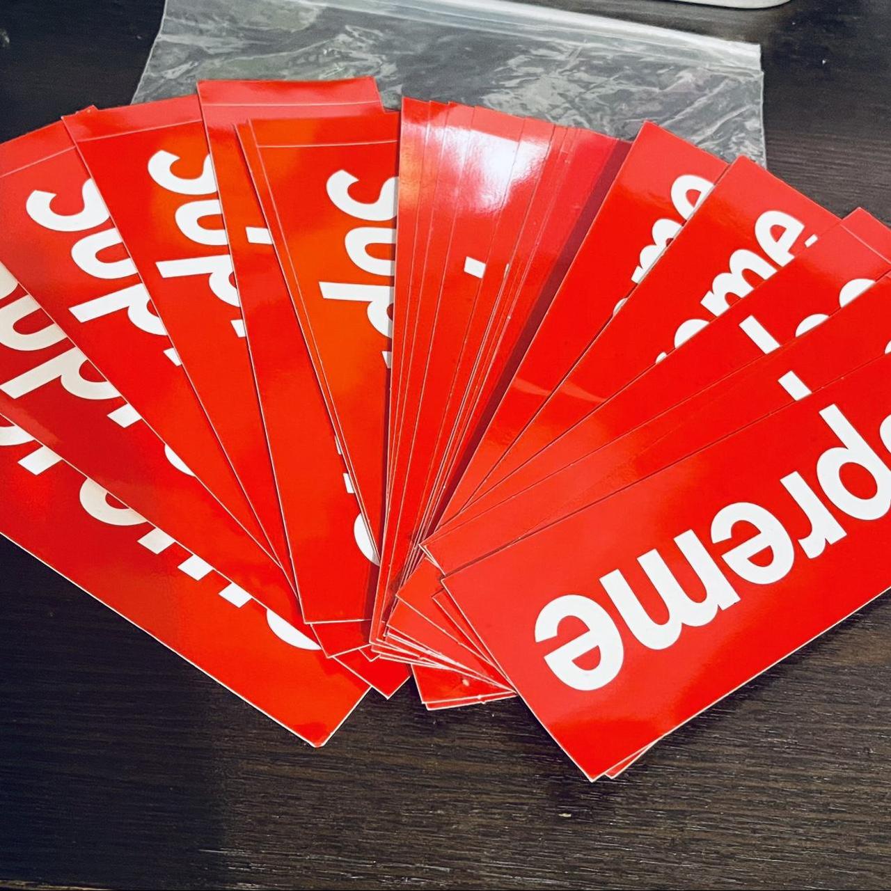 24 brand new supreme bumper stickers - Depop