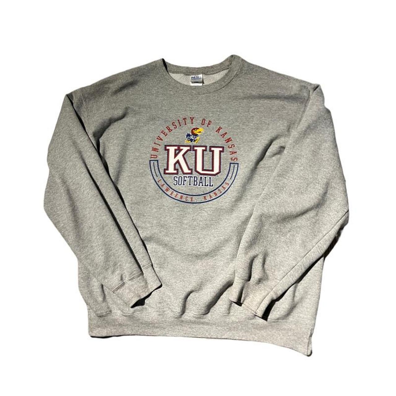 Uni. Of Kansas softball sweatshirt ️Size: xl (fits... - Depop