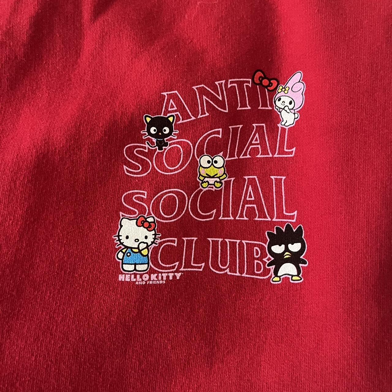 red hello kitty anti social social club !! literally... - Depop