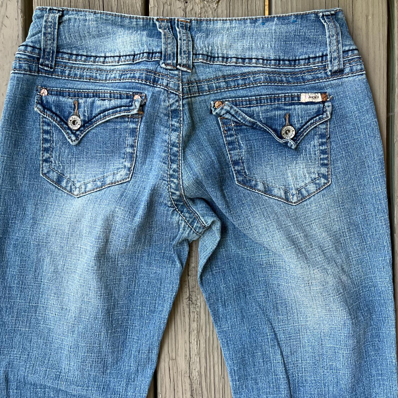 Vintage Y2K angels deb mall brand low rise bootcut... - Depop