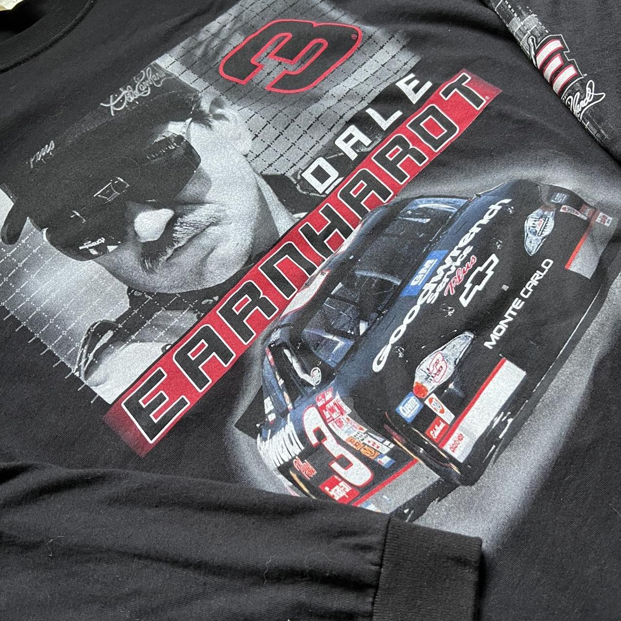 Vintage Dale Earnhardt long sleeve graphic tee... - Depop
