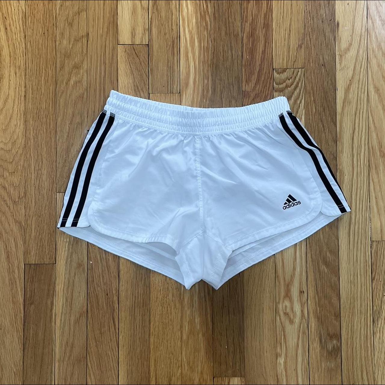 White adidas shorts Size small No inner lining #adidas - Depop