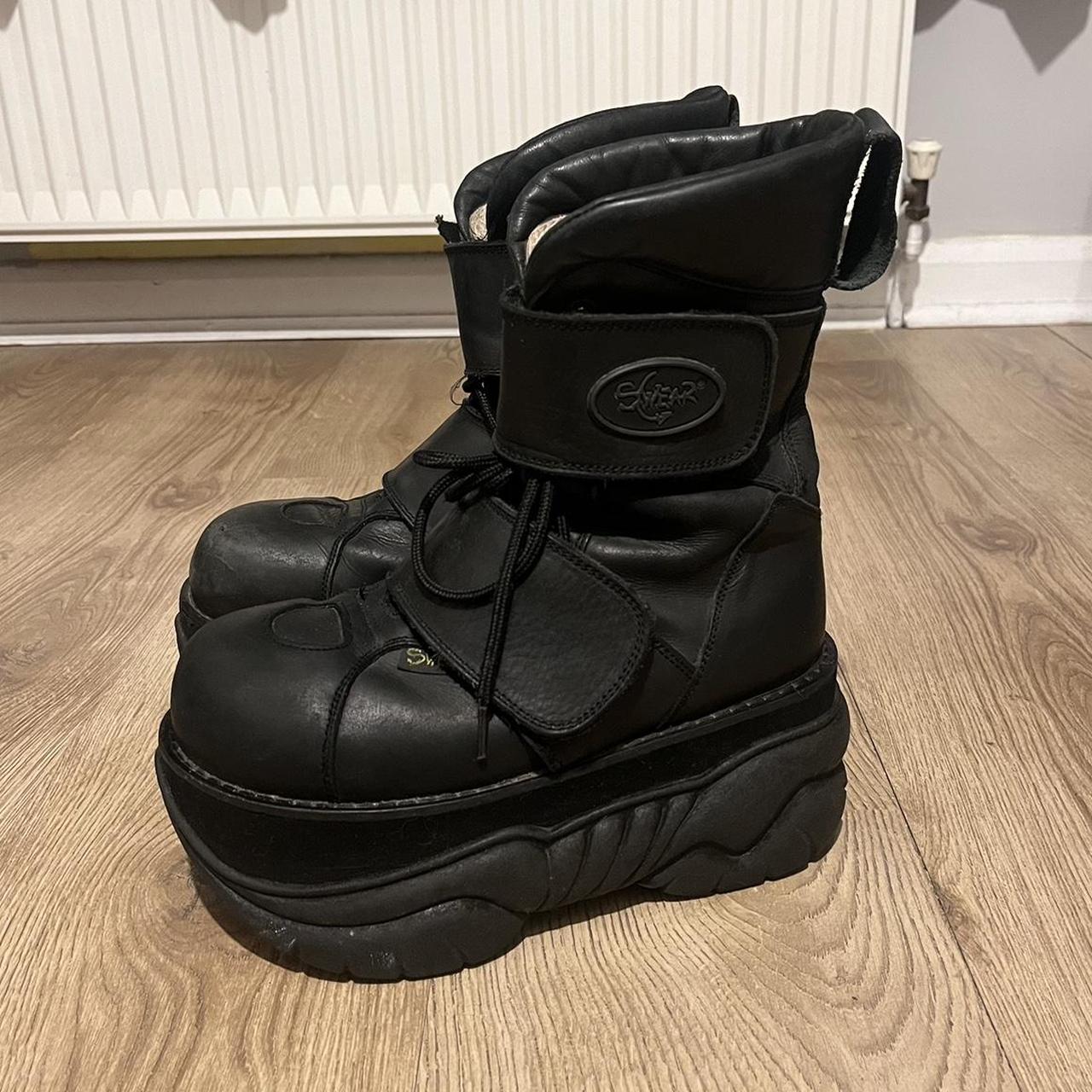 Swear London Street Mix Boots early 2000s -... - Depop