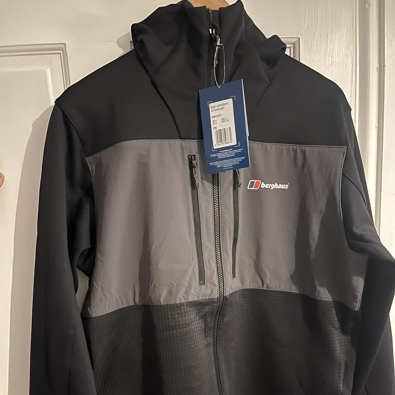 Bergaus Sidley napoleon zip up fleece. Black and... - Depop