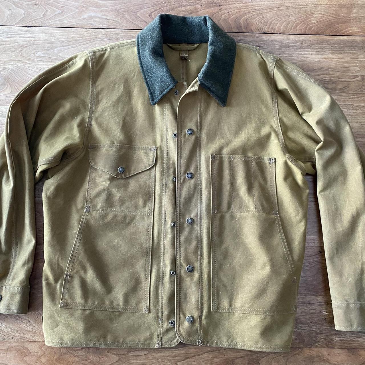 Men’s Filson Tin Cloth Field Jacket. Waxed canvas.... - Depop