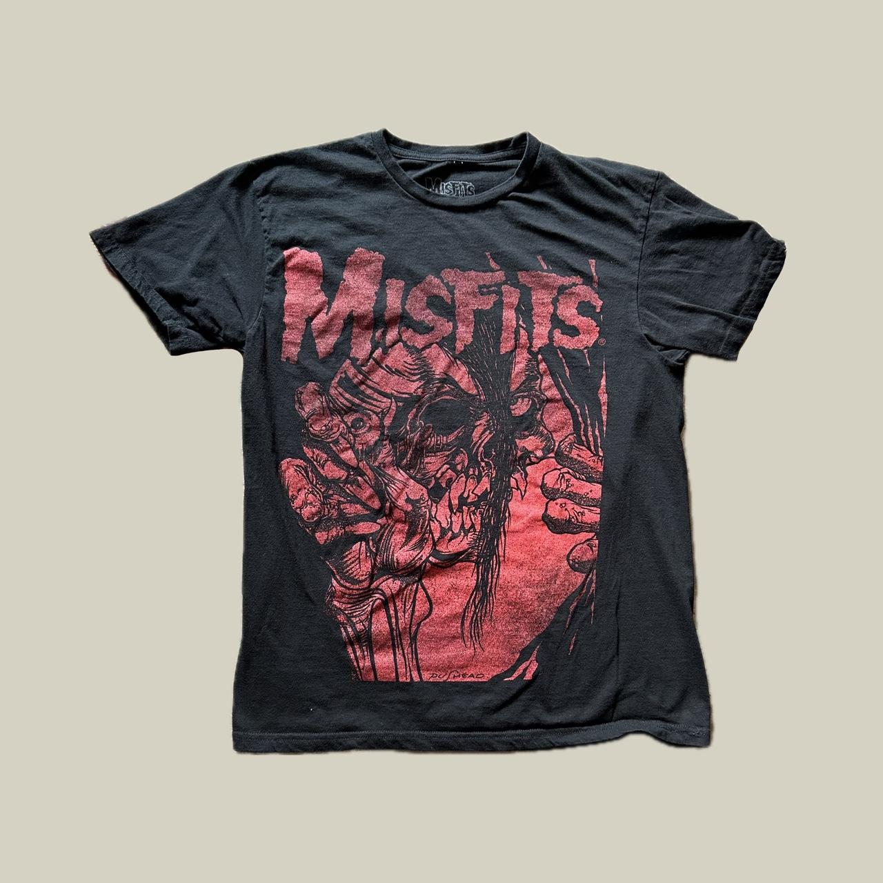 MESSAGE FOR BUNDLES‼️ Black & red Misfits band... | Depop