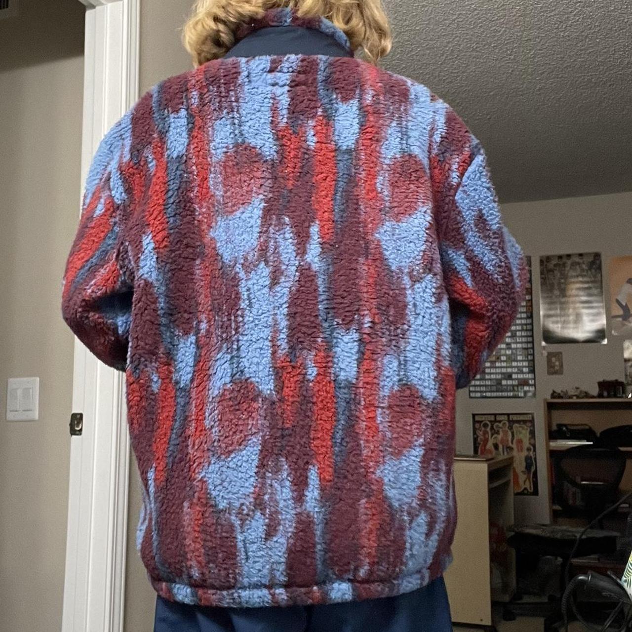 Original Use Men's Blue and Red Jacket | Depop