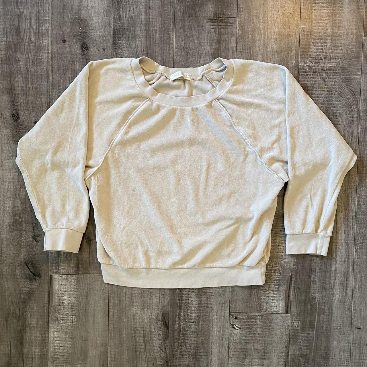 Women's Cream Sweatshirt | Depop