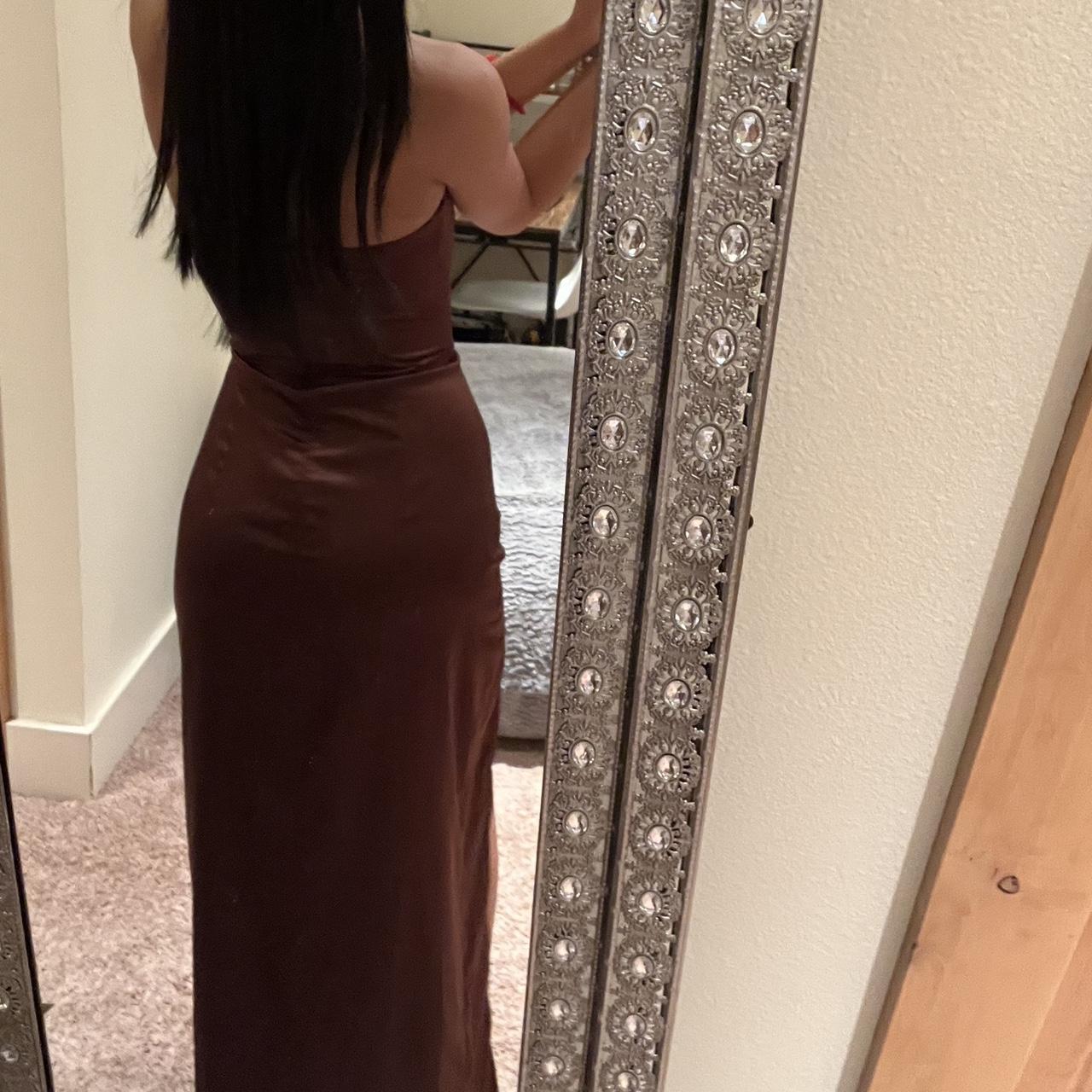 Baby boo formal chocolate brown dress! I originally... - Depop