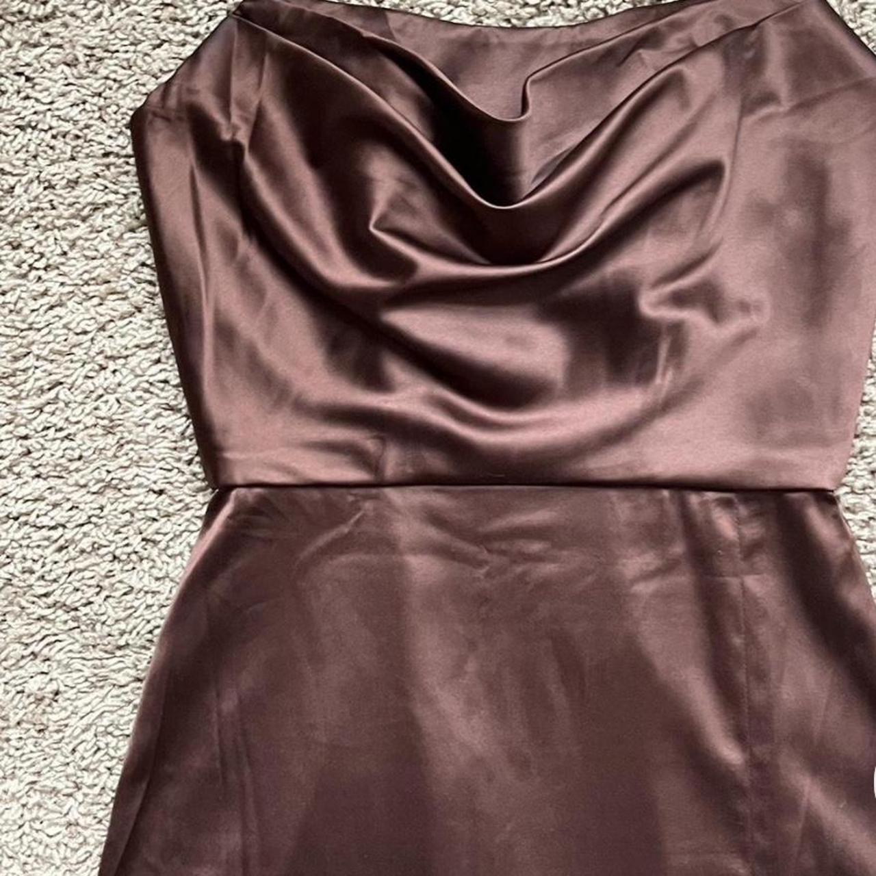Baby boo formal chocolate brown dress! I originally... - Depop