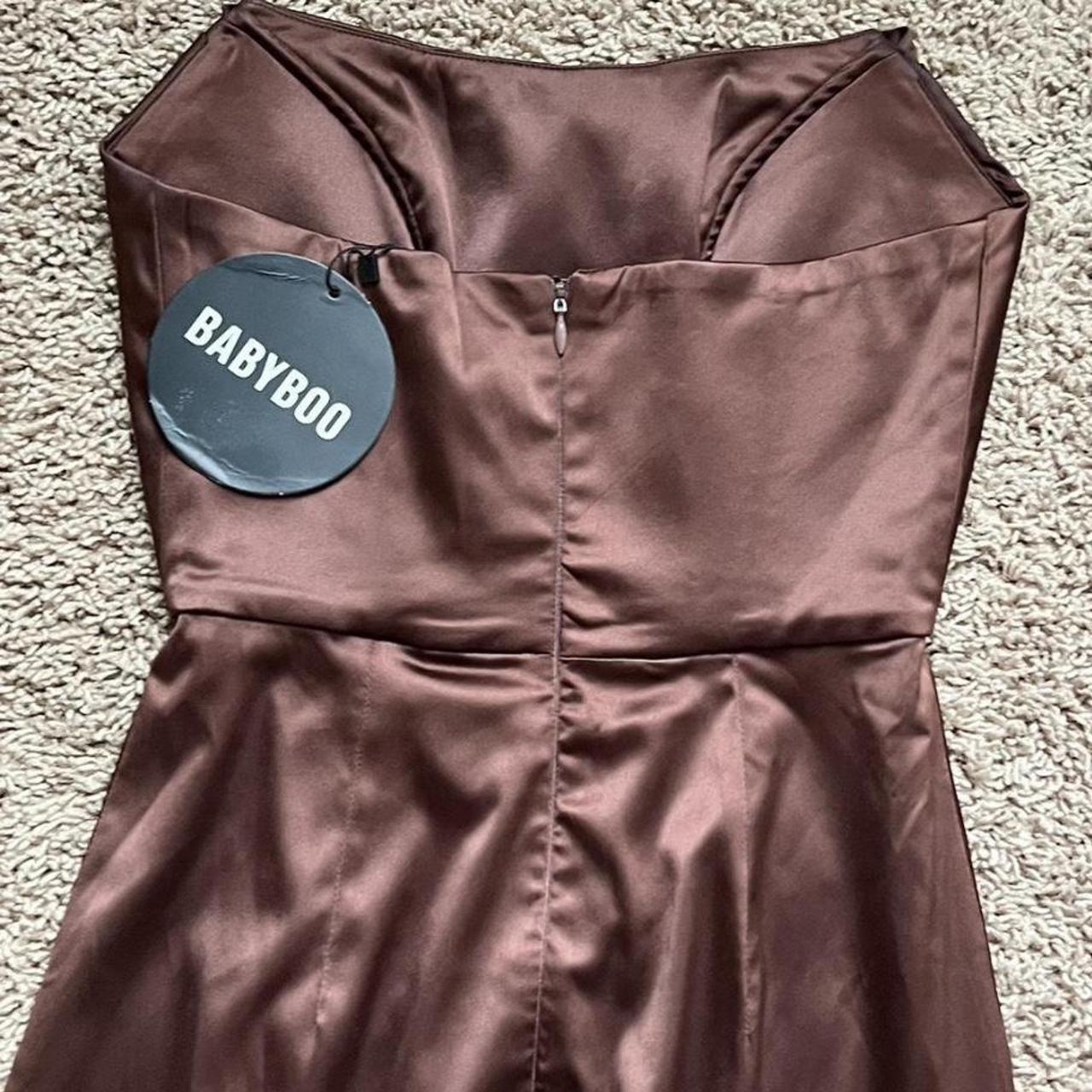 Baby boo formal chocolate brown dress! I originally... - Depop