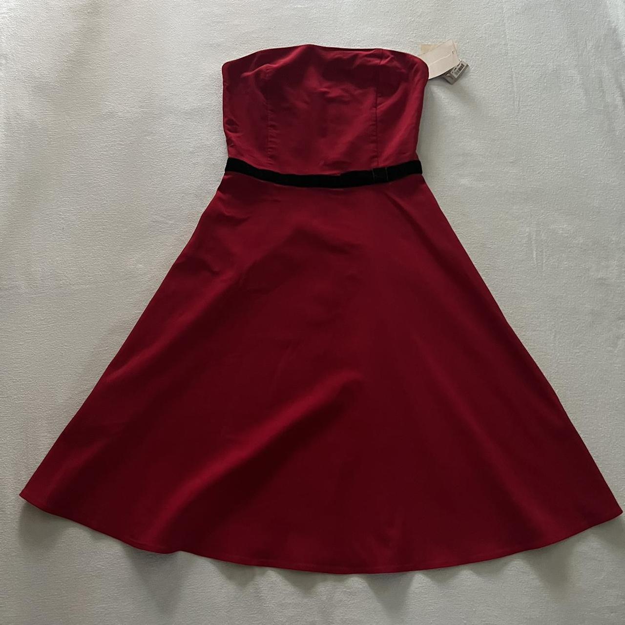 vintage ruby rox strapless dress bnwt size... - Depop