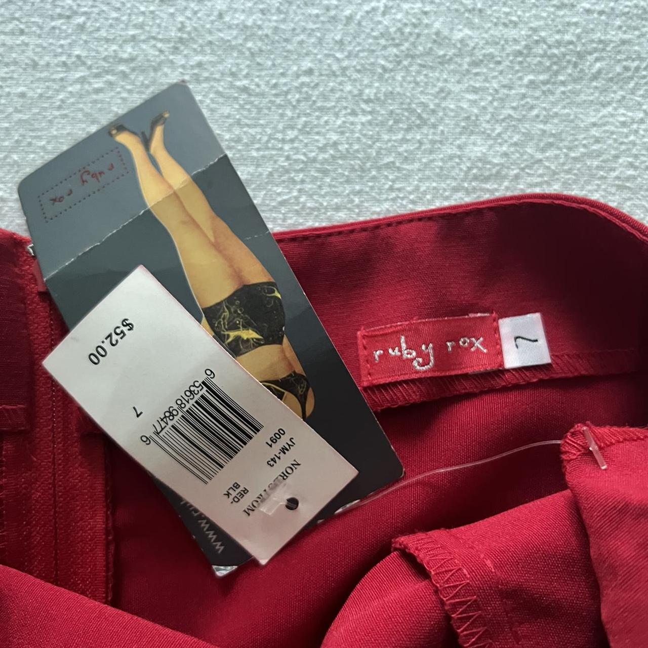 vintage ruby rox strapless dress bnwt size... - Depop