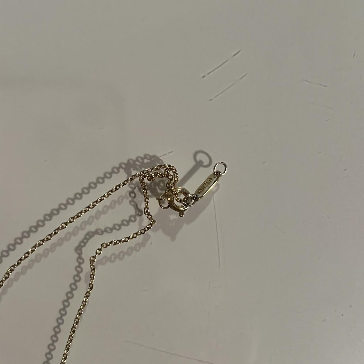 Tiffany and co heart pendant necklace!! 18 length... - Depop