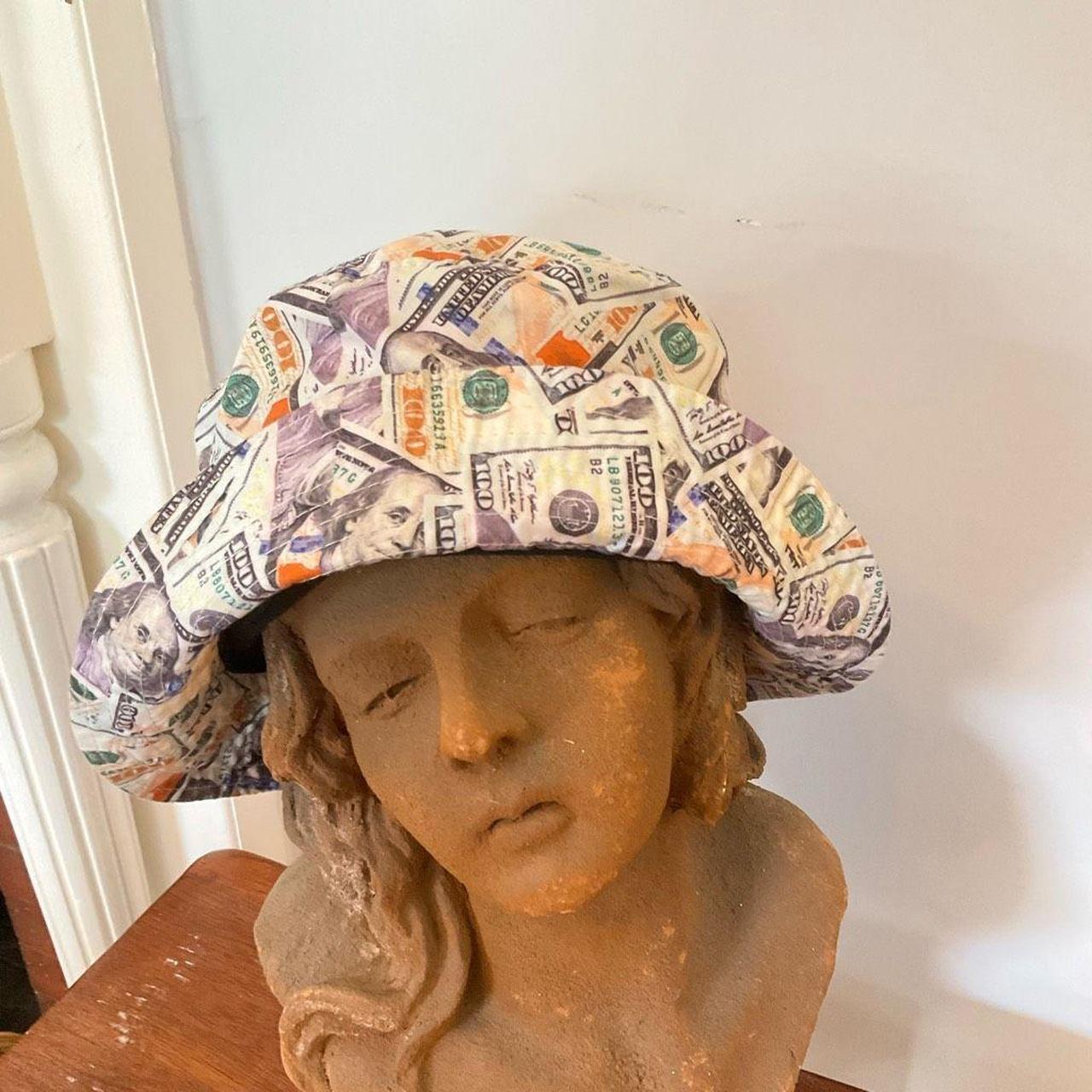 Vintage $100 Bill Bucket Hat. 100% cotton. One Size.... - Depop