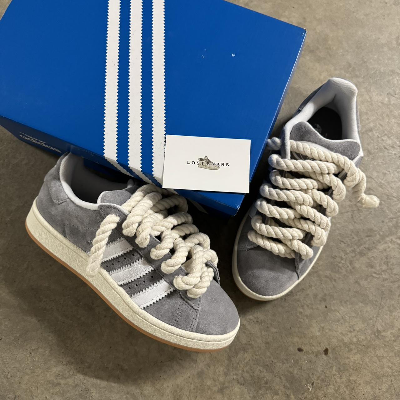 Adidas Campus 00 Grey ‘Custom Rope’ These come with... - Depop