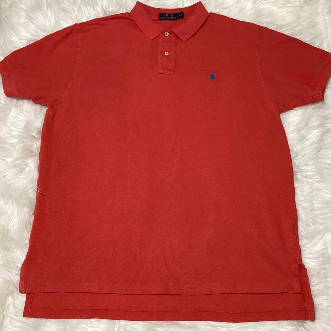Polo Ralph Lauren Men's Red and Orange Polo-shirts | Depop