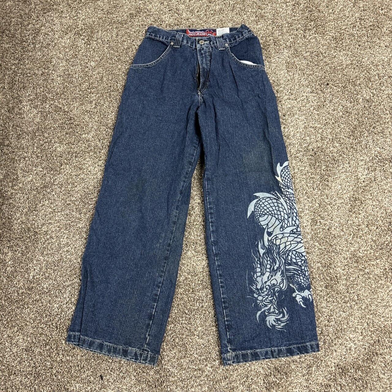 Vintage Jnco Jeans 31x32 Rare Dragon Vintage Jnco... - Depop