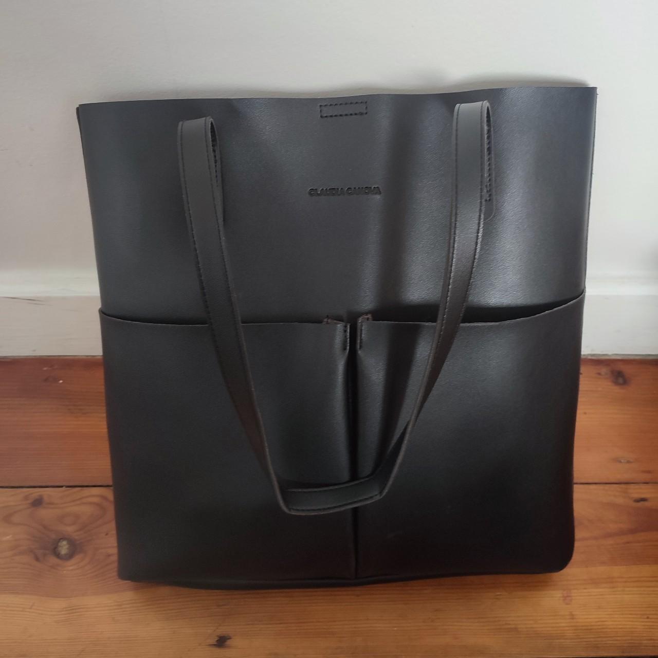 Claudia Canova leather tote bag. Spacious main... - Depop Claudia Canova leather tote bag. Spacious main... - Depop