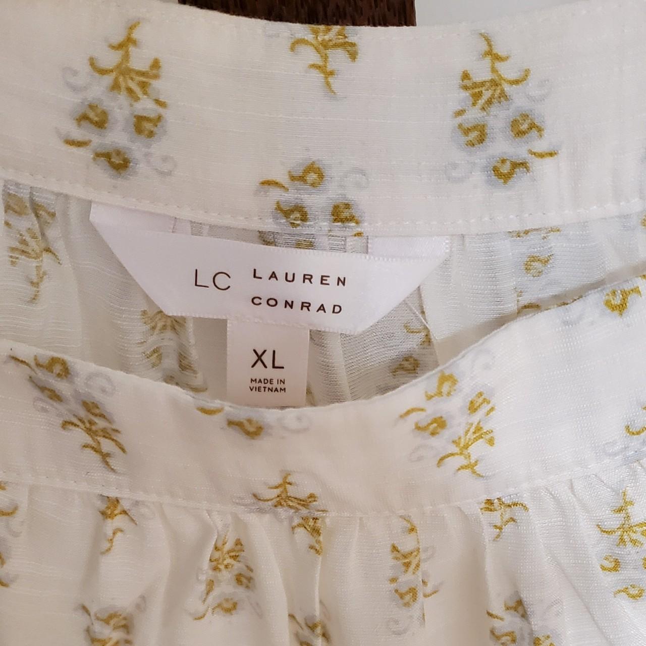 Lauren Conrad (xl) Adorable square neck top with 3/4... - Depop