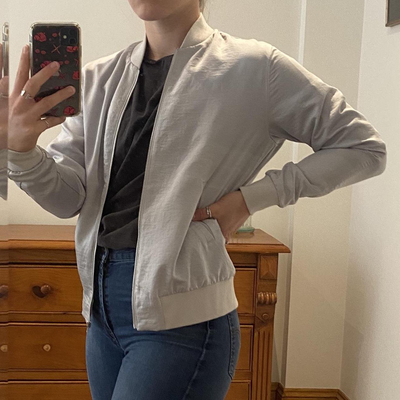 H&M Women's Grey Jacket | Depop