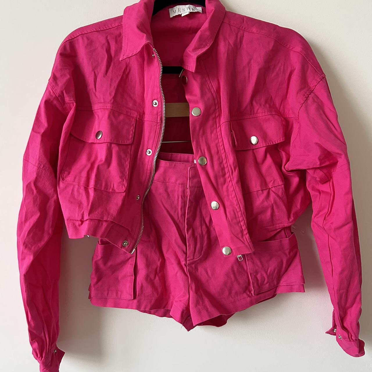 Hot pink set from Meski. Great condition worn twice... - Depop