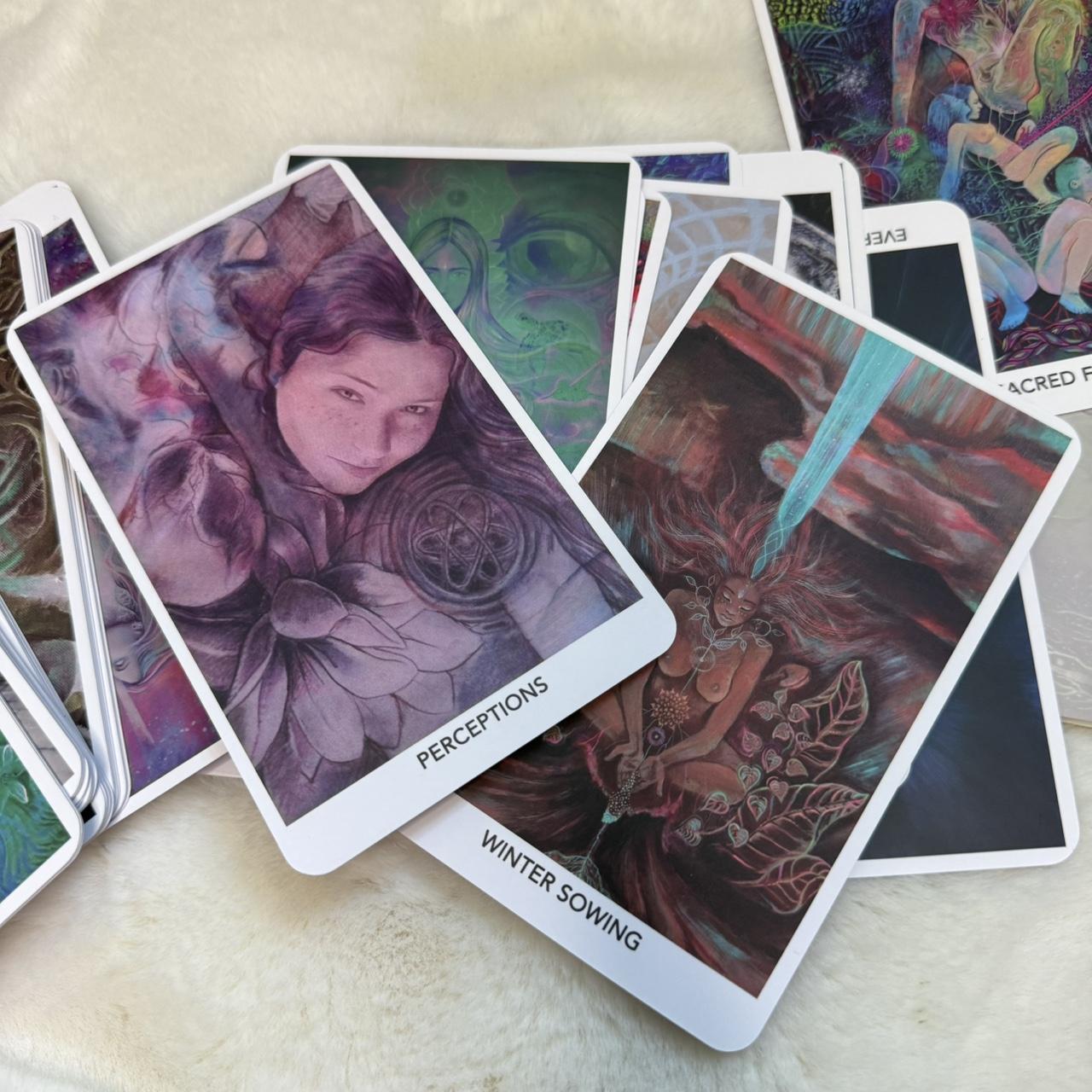 Oracle card deck. One card has a torn up corner,... | Depop