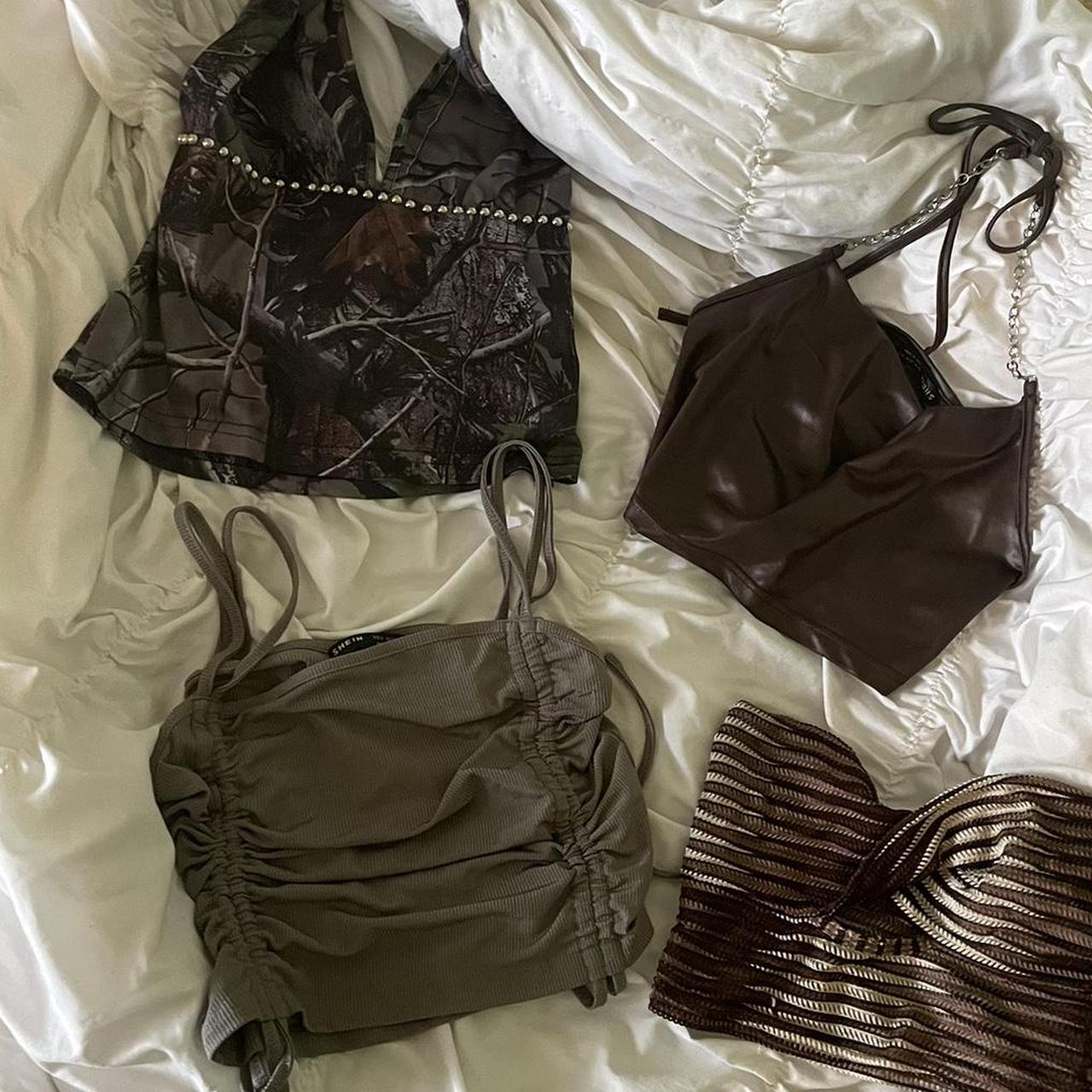 4 shein top bundle all going out style tops i grew... - Depop