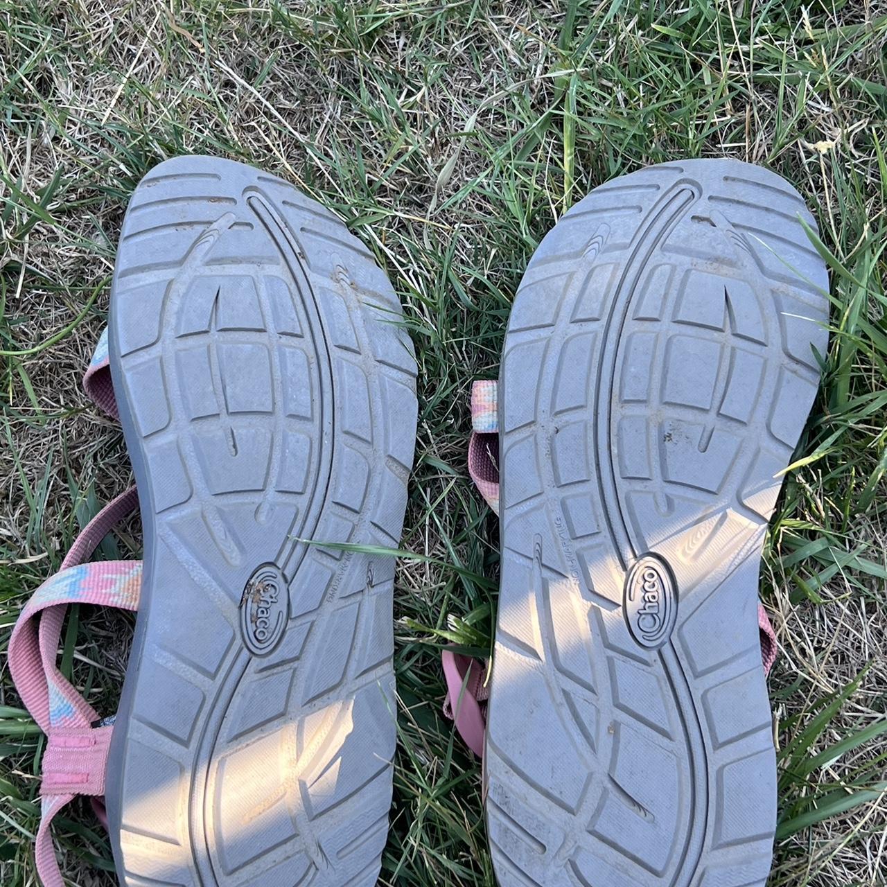 Cute little pastel Chacos! These have a adjustable... - Depop