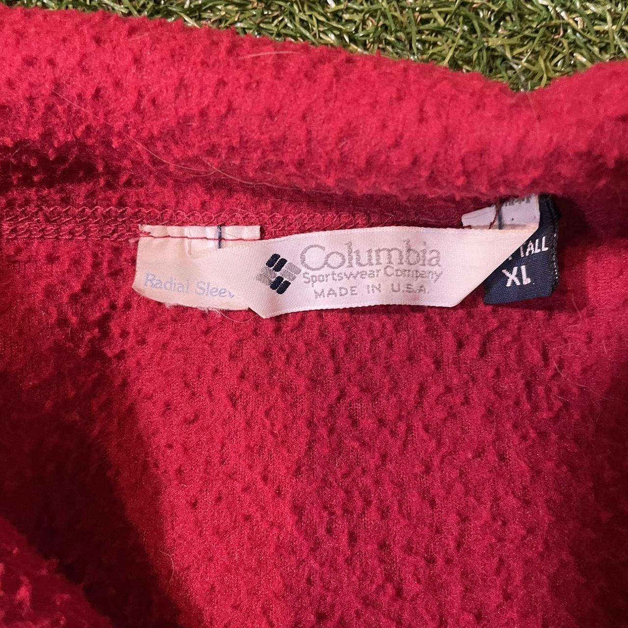 90s Columbia multi colored fleece size xl 26”... - Depop