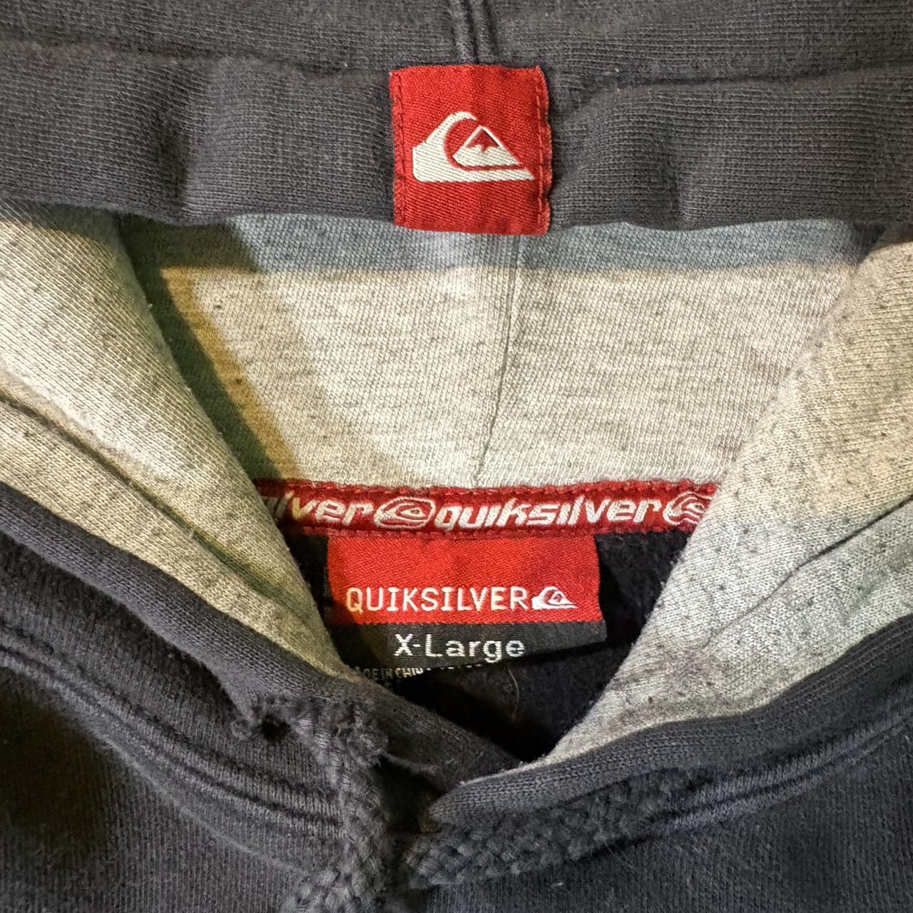 y2k Quiksilver Embroidered Heavy Cotton Black & Red... - Depop